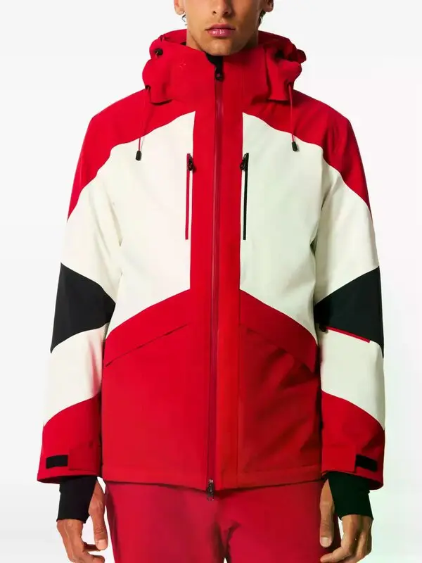 Perfect Moment Zipped Hooded Jacket - Red