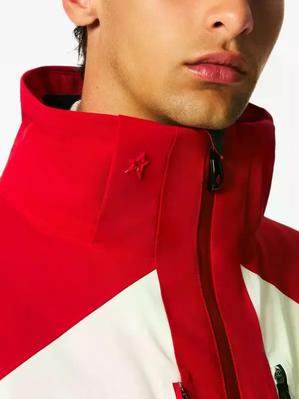 Perfect Moment Zipped Hooded Jacket - Red
