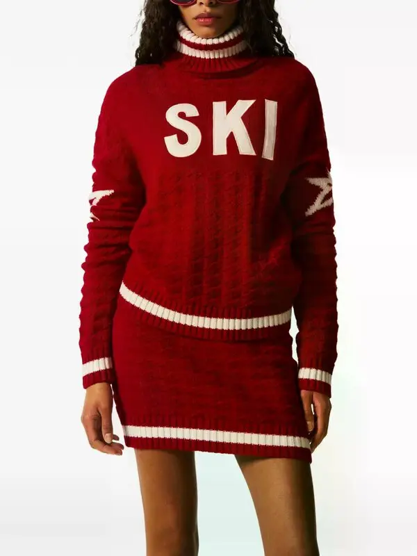 Perfect Moment Glacier Sweater - Red
