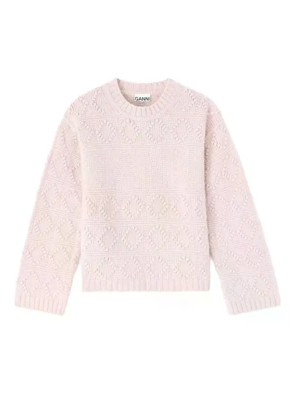 GANNI Textured Sweater