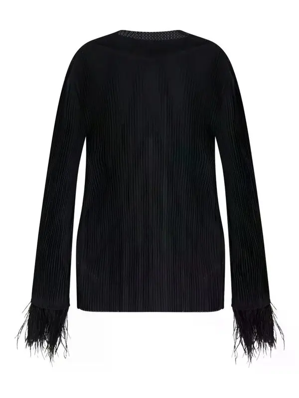 BOSS Feather-trim Top