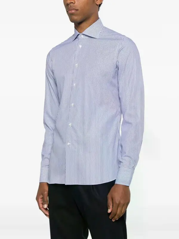 BORRIELLO NAPOLI Striped Cotton Shirt