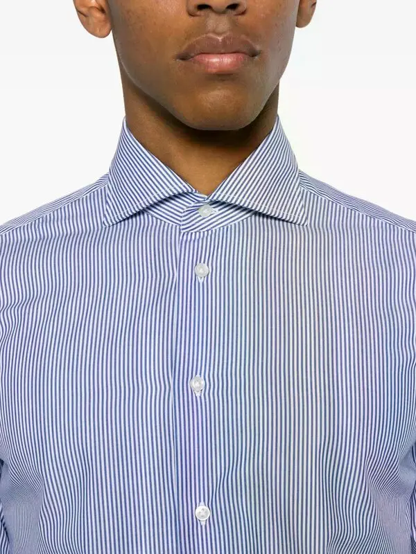 BORRIELLO NAPOLI Striped Cotton Shirt