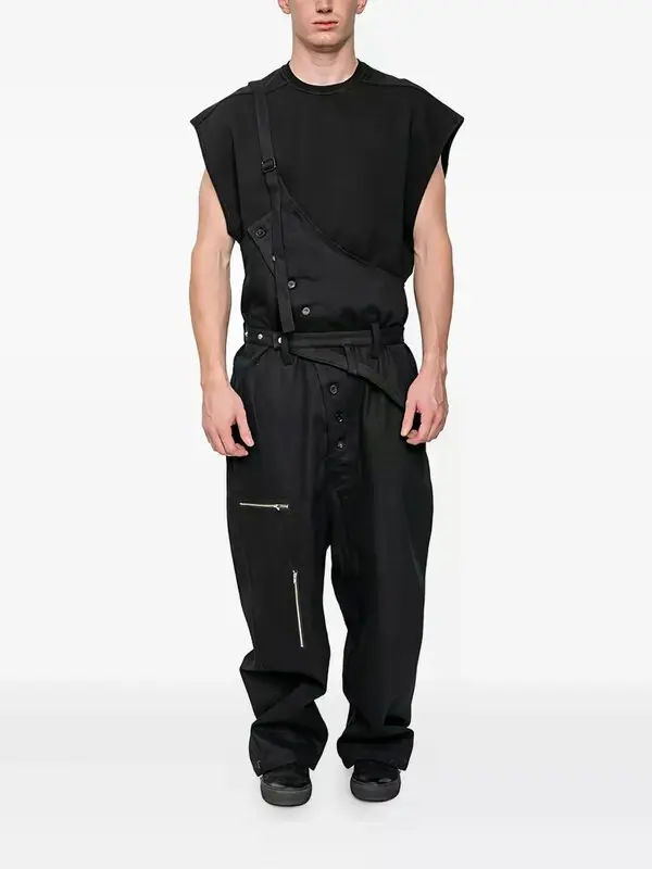 JOE CHIA Vorian Button-detail Dungarees