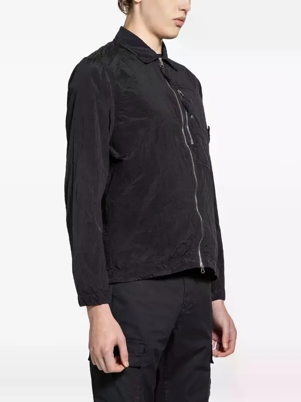 Stone Island Zip-pocket Shirt Jacket - Black