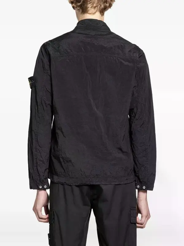 Stone Island Zip-pocket Shirt Jacket - Black