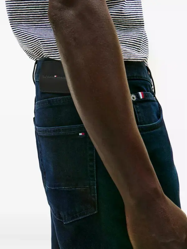 Tommy Hilfiger Logo-patch Jeans - Blue