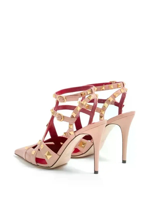Valentino Garavani Studded Kidskin Pumps - Pink