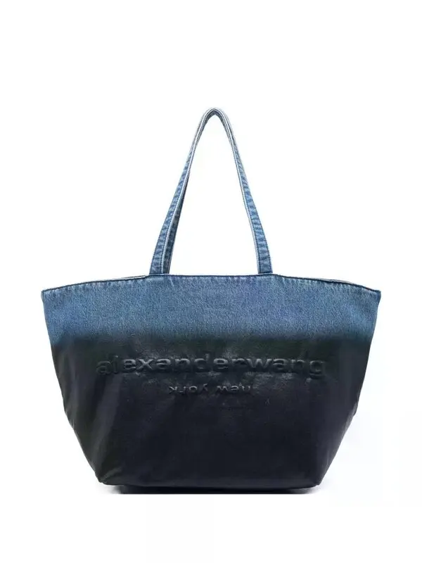 Alexander Wang Denim Punch Large Tote - Black