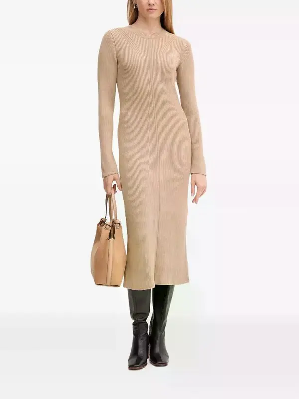 Barbour Ribbed Split Midi Dress