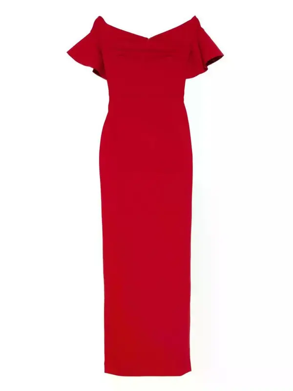 Solace London Cielo Maxi Dress - Red