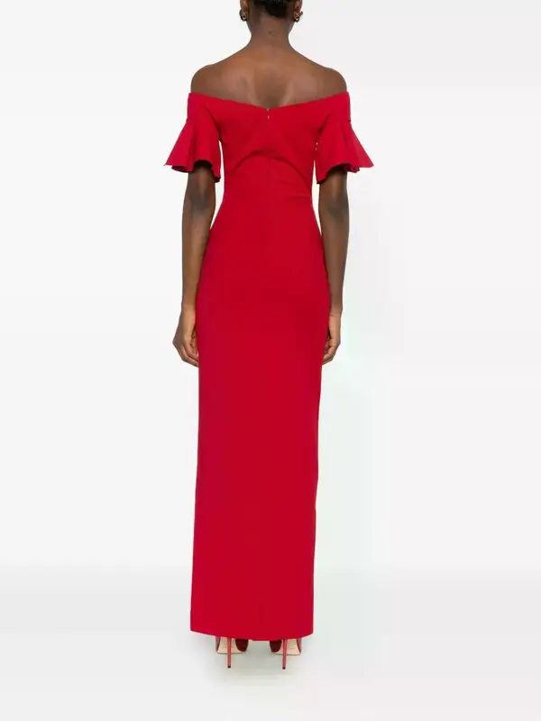 Solace London Cielo Maxi Dress - Red