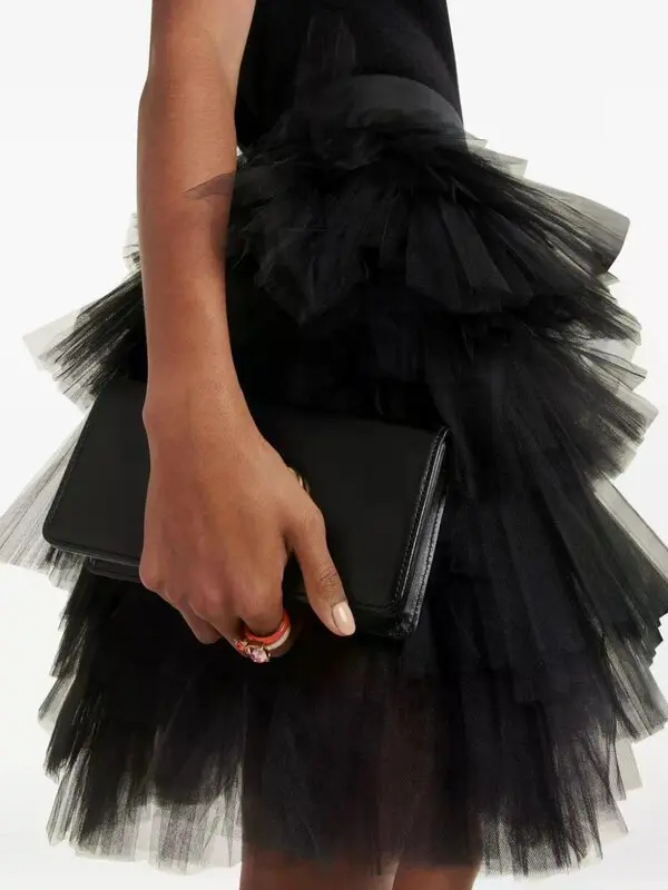 Oscar De La Renta Ruffled Tiered Mini Skirt