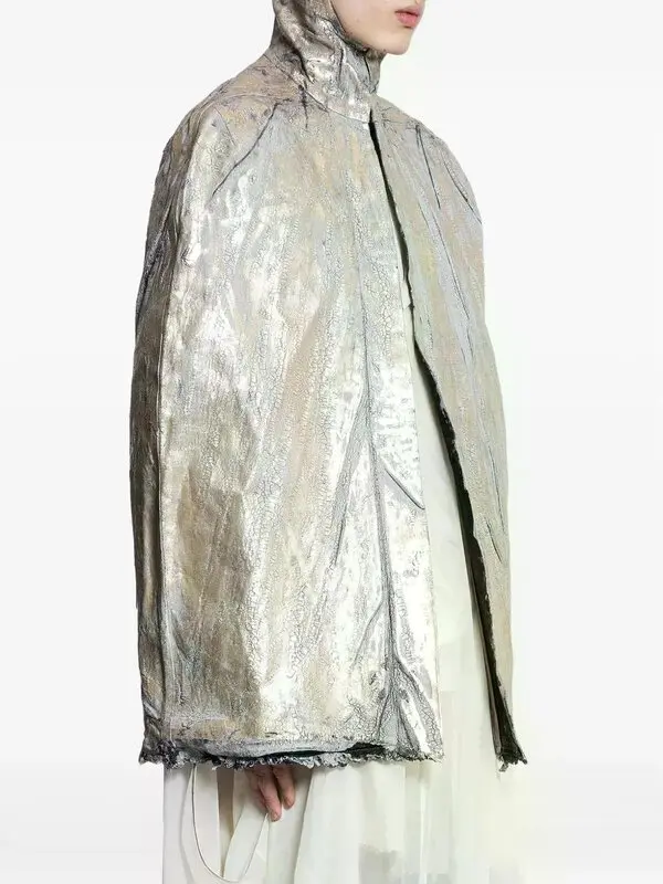 Rick Owens Hooded Cotton Cape