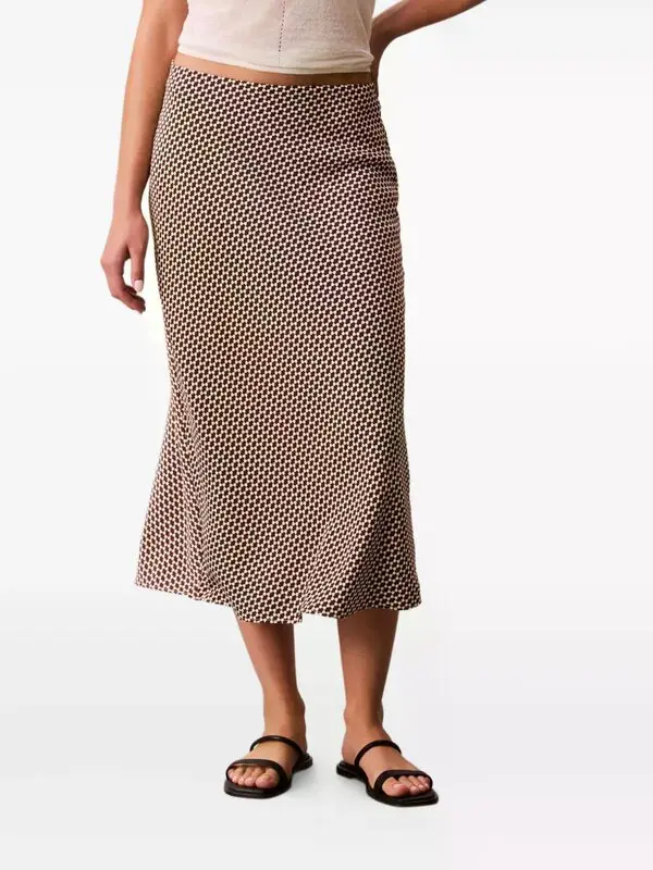 Calvin Klein Patterned Midi Skirt