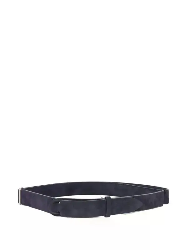 ORTIGNI Calf Leather Belt - Blue