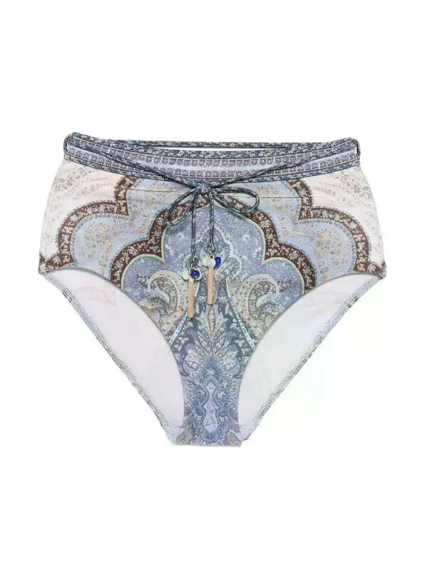 Zimmermann Wanderlust Bikini Bottoms - Blue