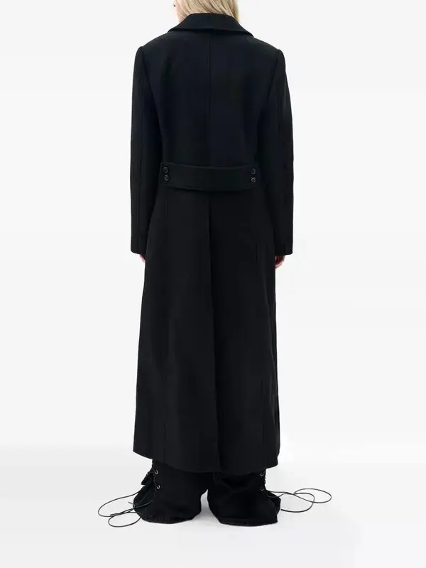 ANN DEMEULEMEESTER Double-breasted Melton Wool Coat
