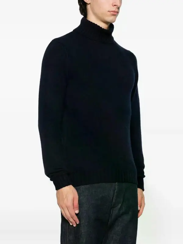 Fedeli Turtleneck Sweater - Blue