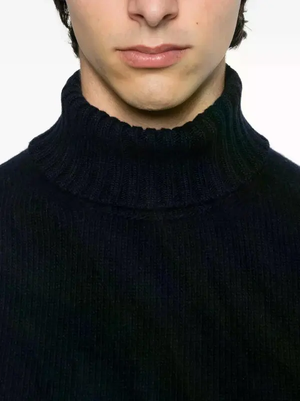 Fedeli Turtleneck Sweater - Blue