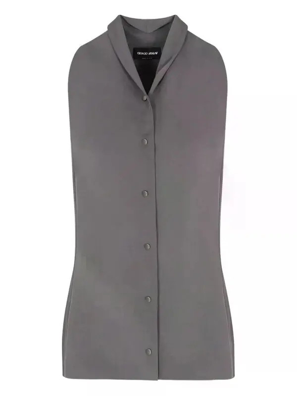 Giorgio Armani Sleeveless Silk Shirt