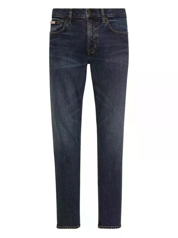 Calvin Klein Logo-patch Jeans - Blue