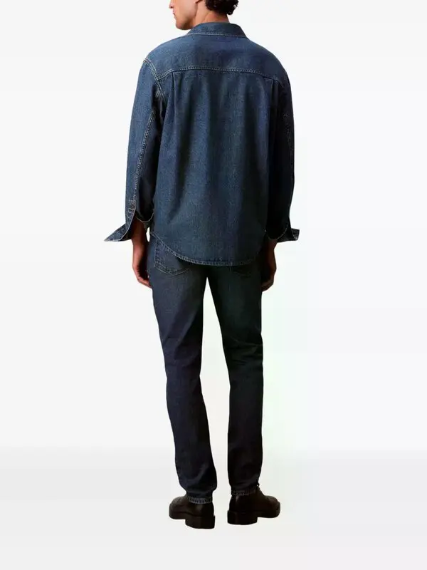 Calvin Klein Logo-patch Jeans - Blue