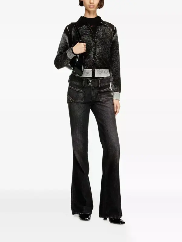 DIESEL® D-hush 09n50 Patch Pocket Jeans - Black