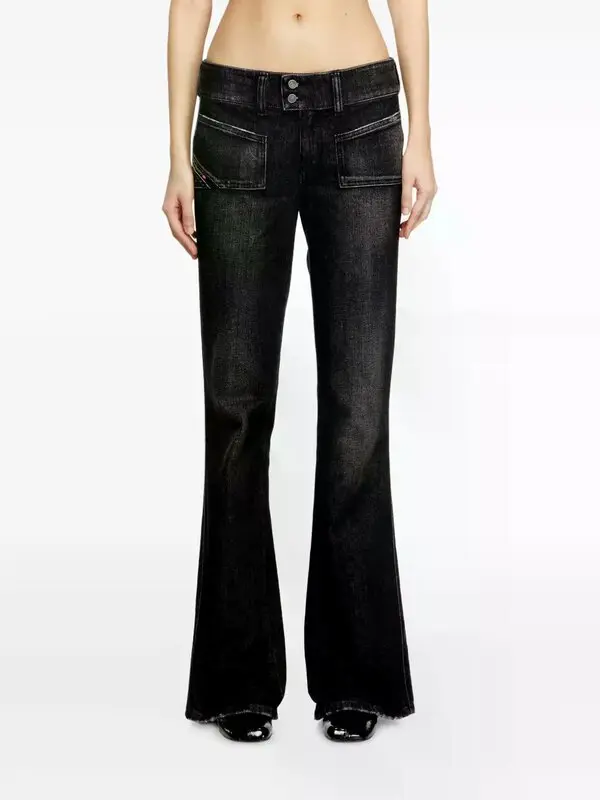 DIESEL® D-hush 09n50 Patch Pocket Jeans - Black