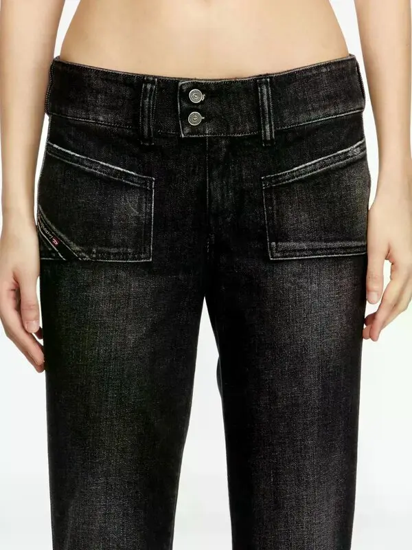 DIESEL® D-hush 09n50 Patch Pocket Jeans - Black
