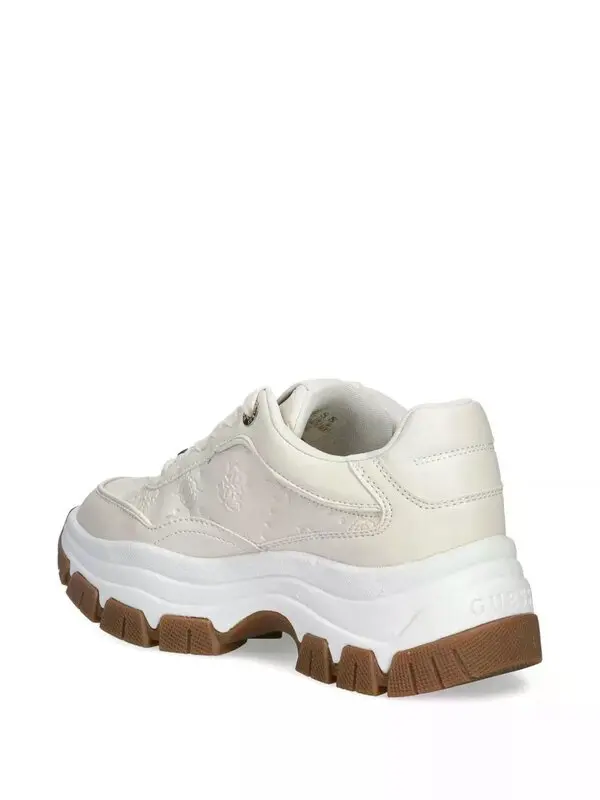Guess 4g Peony Pattern Sneakers - Neutrals