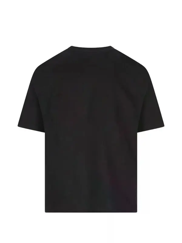 Valentino Garavani Cotton T-shirt With Made In Print - Black