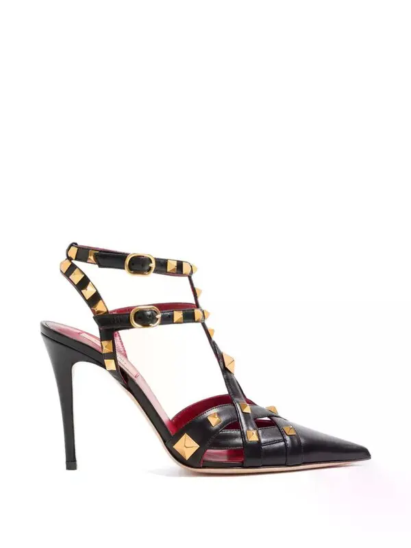 Valentino Garavani Studded Kidskin Pumps - Black
