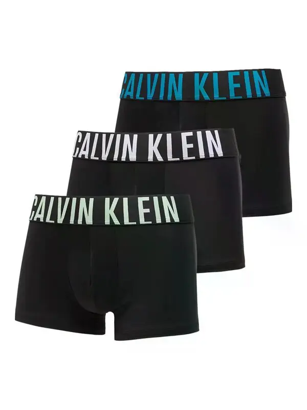 Calvin Klein Logo-waistband Boxers - Black