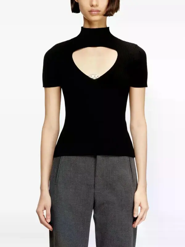 DIESEL® M-olive Cut-out T-shirt - Black