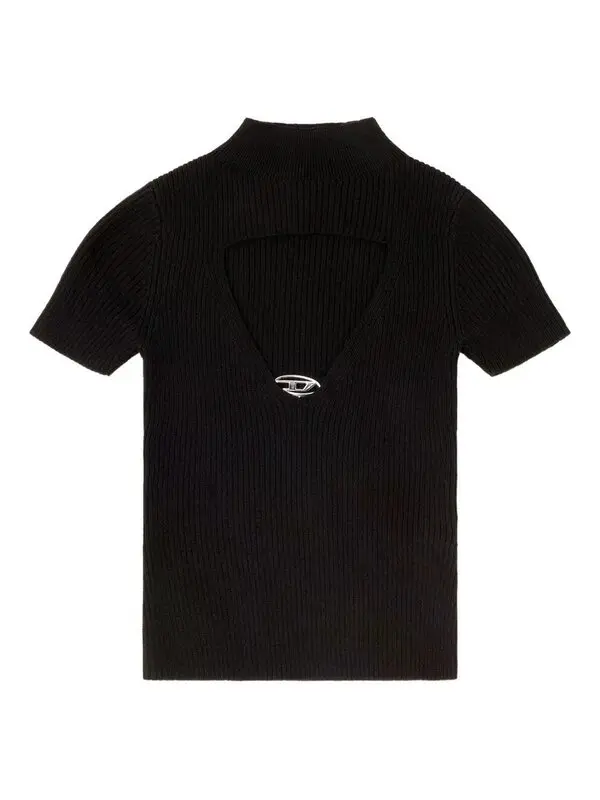 DIESEL® M-olive Cut-out T-shirt - Black