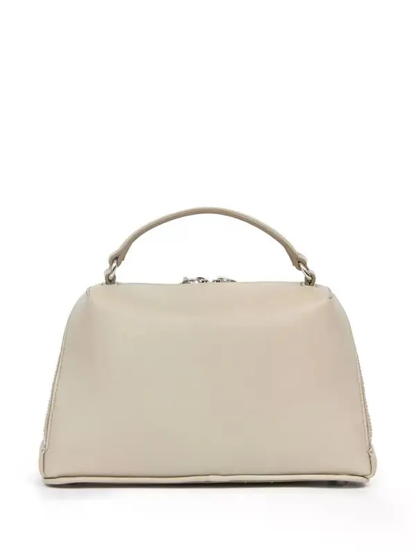 MAISON MARGIELA Glam Slam Embroidery Trapezoid Tote Bag - Neutrals