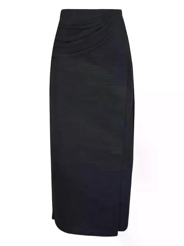 Vince Draped Midi Skirt - Grey