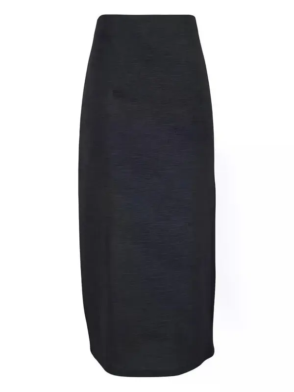 Vince Draped Midi Skirt - Grey