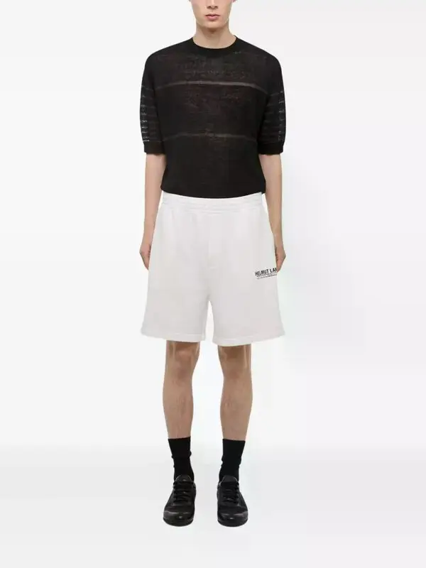 Helmut Lang Logo-print Cotton Shorts