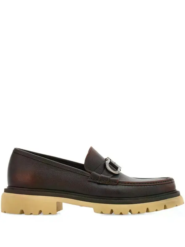 FERRAGAMO Gancini Saddle Loafers