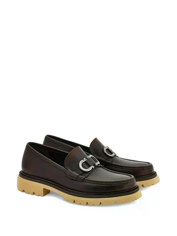 FERRAGAMO Gancini Saddle Loafers
