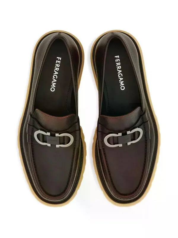 FERRAGAMO Gancini Saddle Loafers