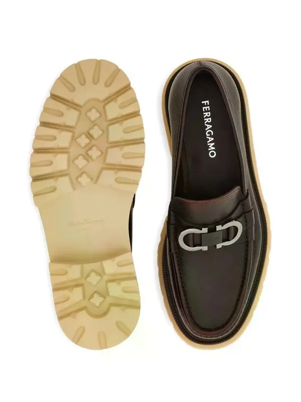 FERRAGAMO Gancini Saddle Loafers