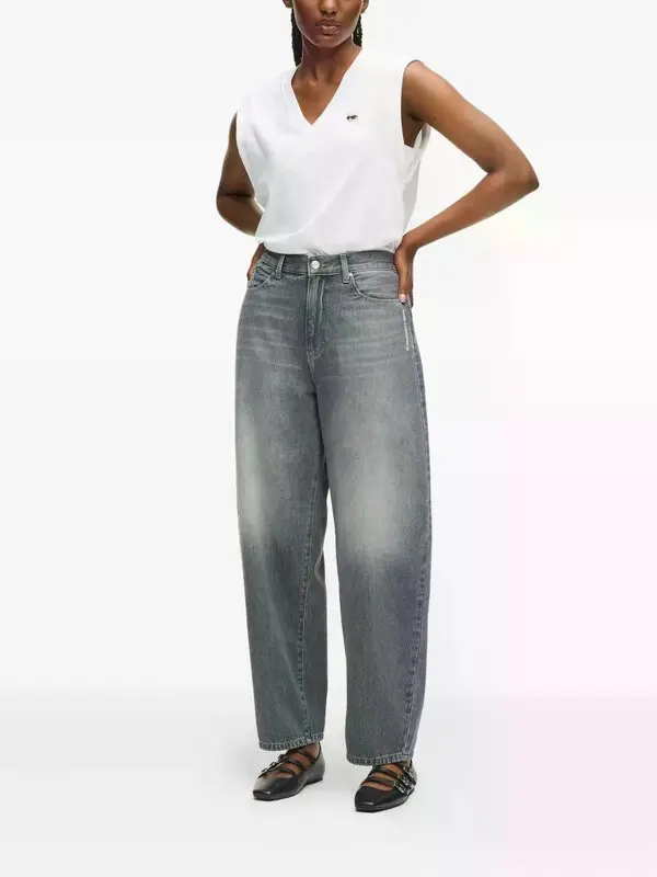 Karl Lagerfeld Ikon Barrel-leg Jeans