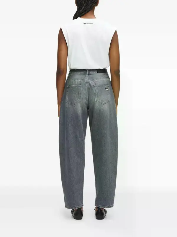 Karl Lagerfeld Ikon Barrel-leg Jeans