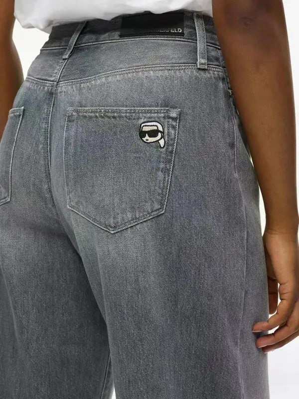 Karl Lagerfeld Ikon Barrel-leg Jeans