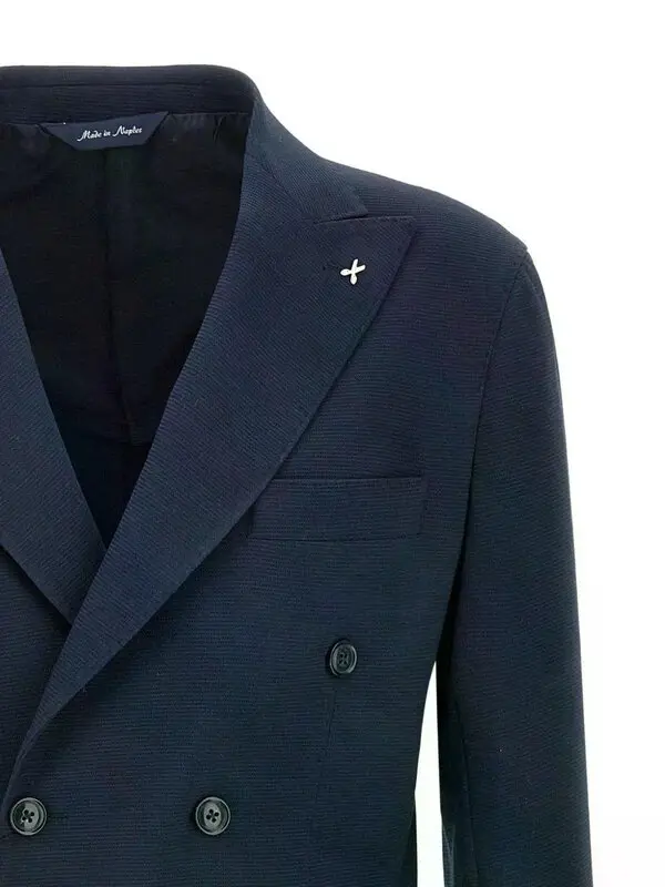 MARCHESANI Textured Double-breasted Blazer
