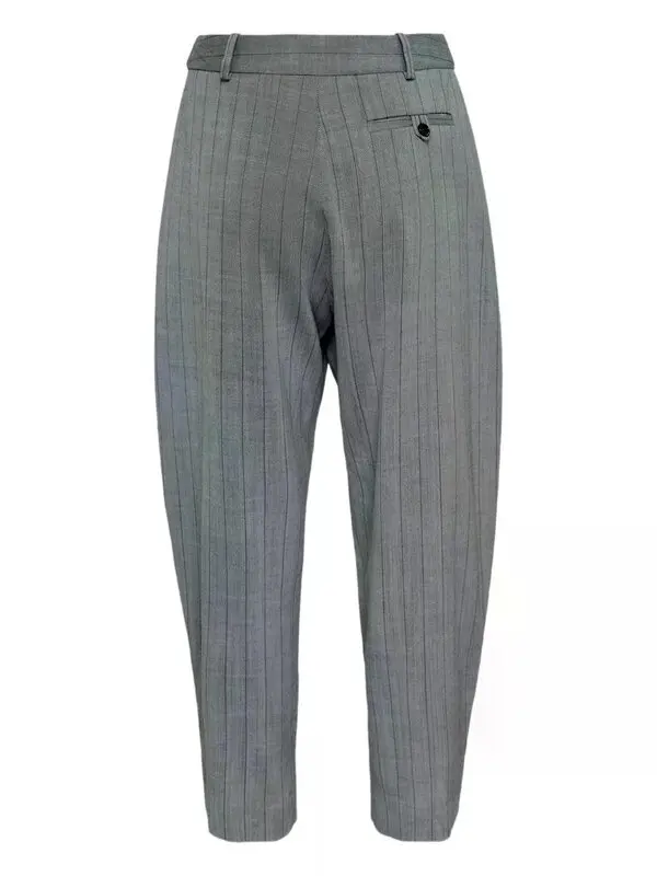 Stella McCartney Pinstripe Pleated Trousers - Grey