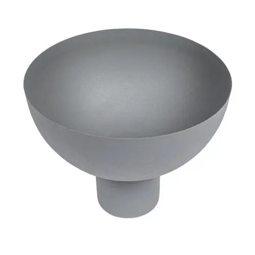 STORIED HOME Decorative Metal Footed Bowl